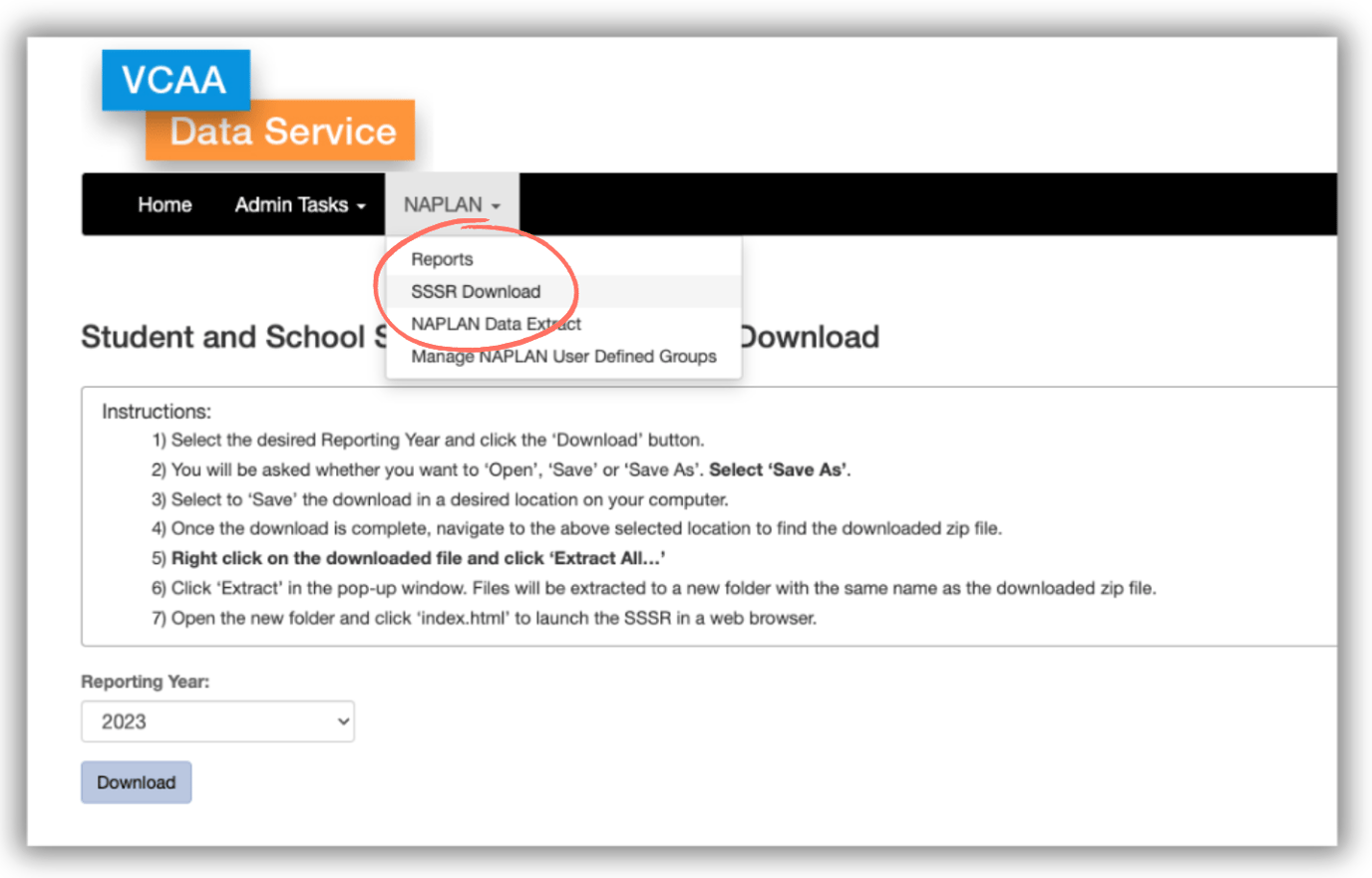 Uploading your NAPLAN results
